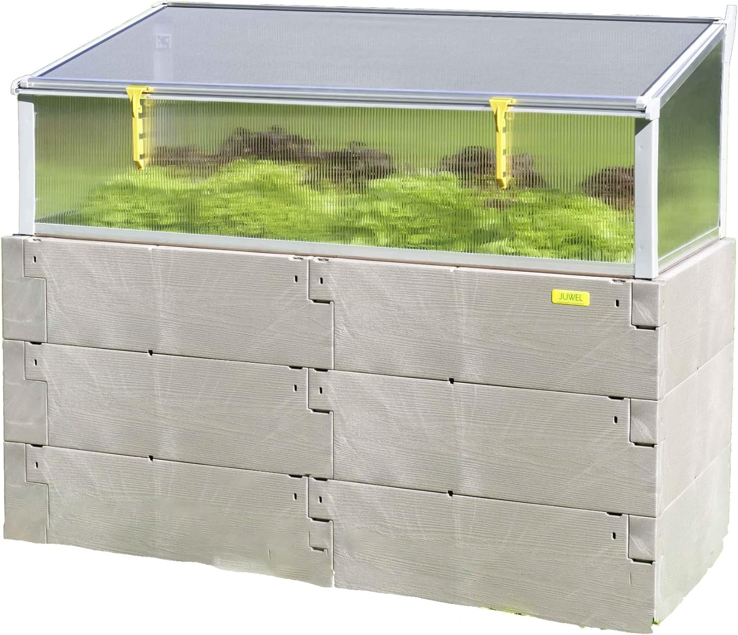 Exaco Juwel Kombi Dual Function Raised Bed & Cold Frame, Gray, Twin ...