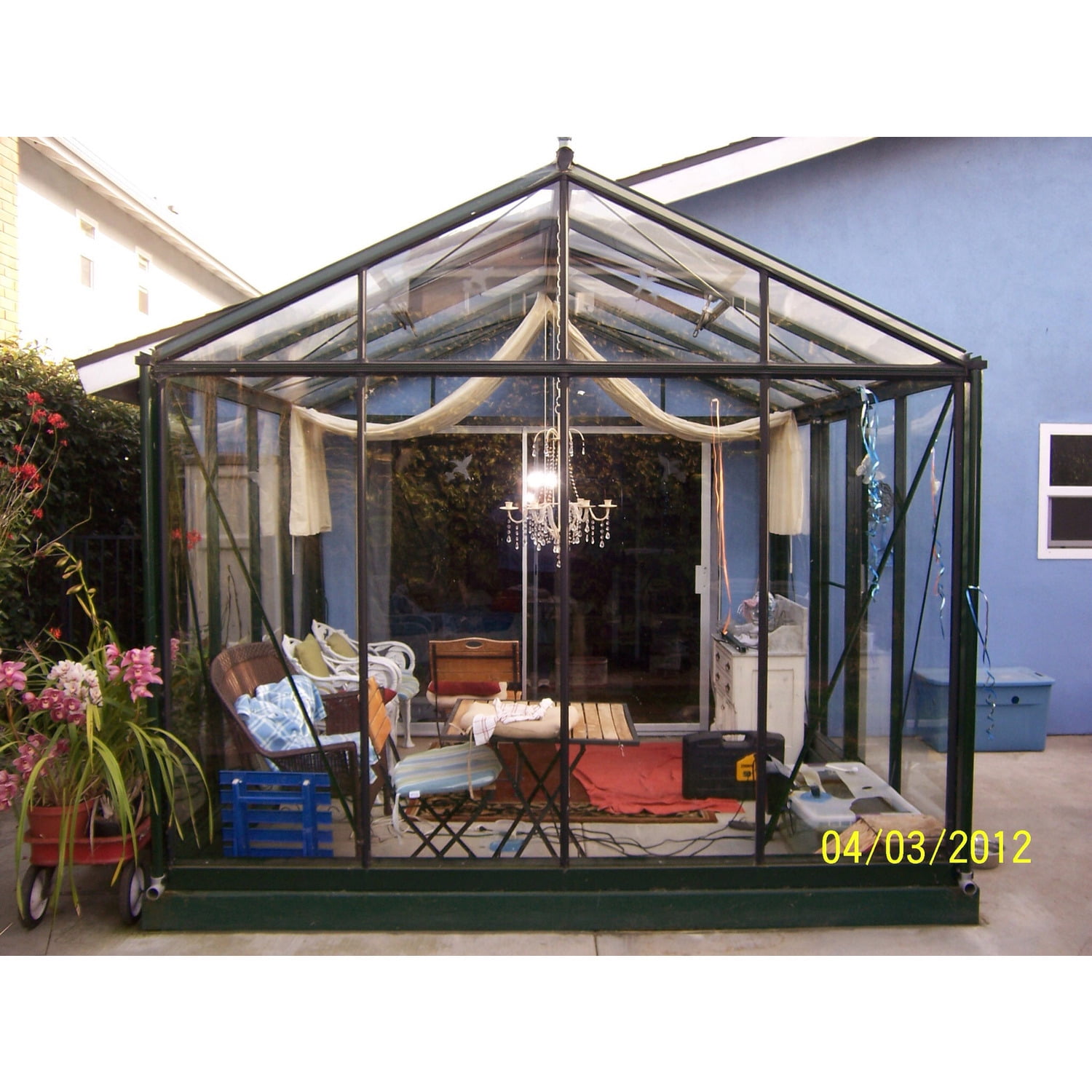 Exaco Royal Victorian VI 34 Black Polycarbonate Greenhouse - Walmart.com