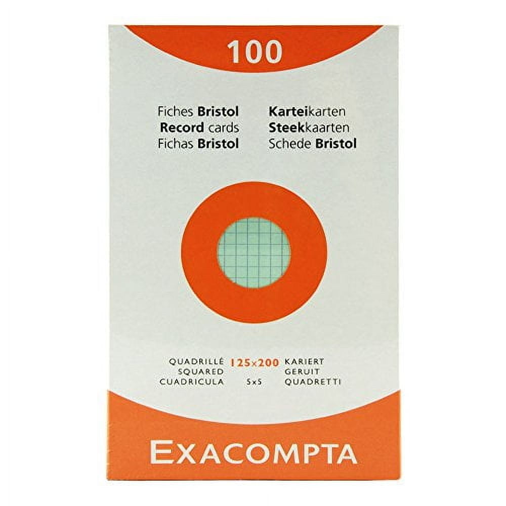Exacompta Index Cards 5X8 Inch, 100 Pack, White, - Walmart.com