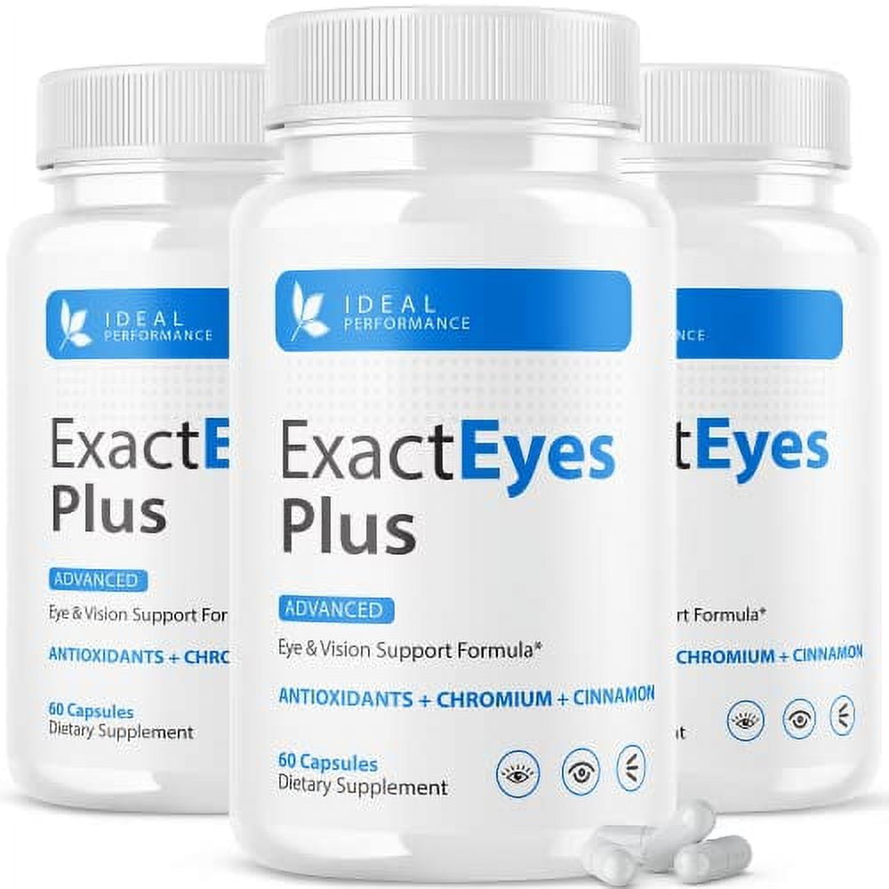 Exact Eyes Plus Advanced Eye Formula Vision Support Supplement Vitamins ...