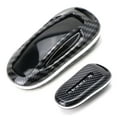 Exact Fit Black Glossy Carbon Fiber Finish Key Fob Shell For 2016-2021 ...