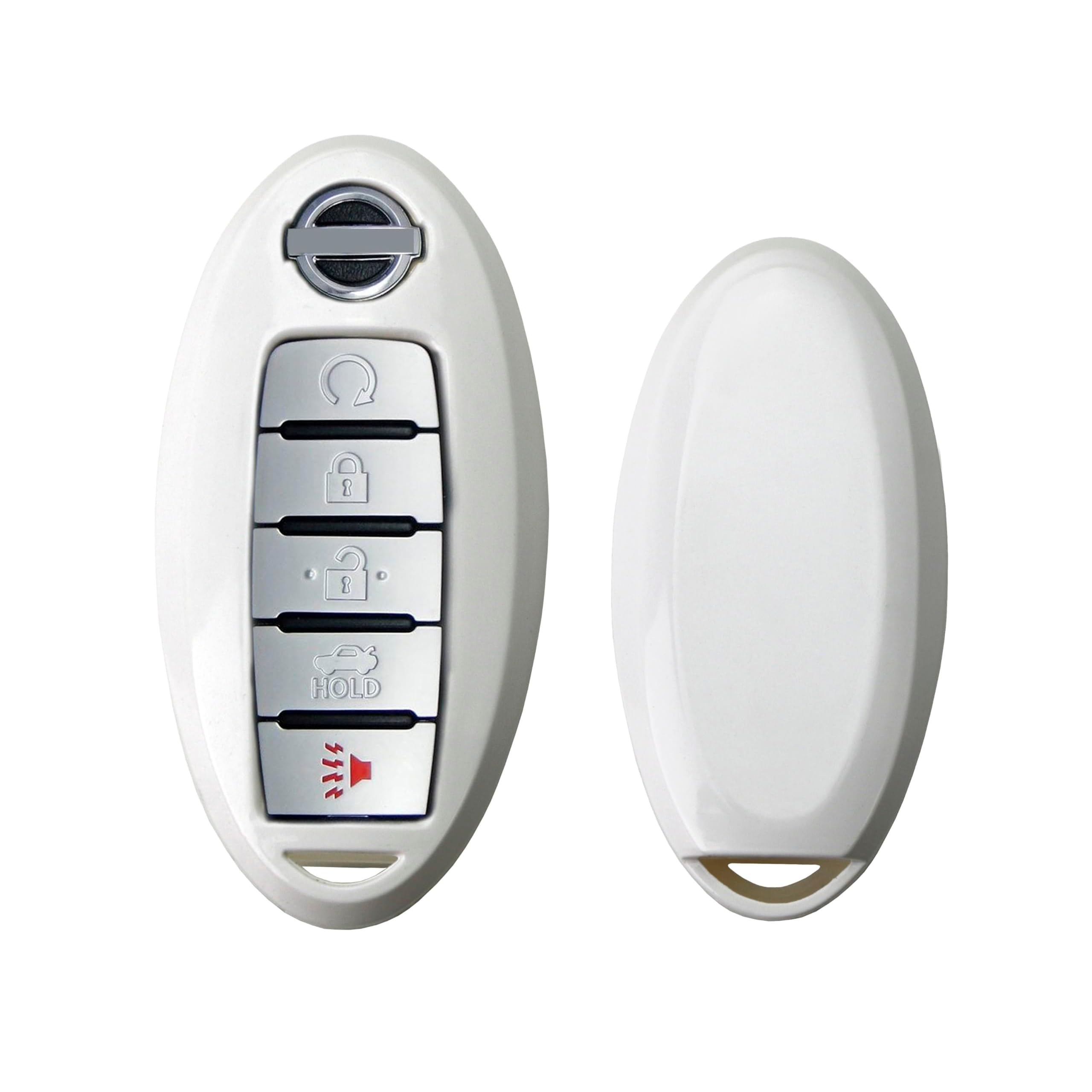 Exact Fit Gloss Metallic White Smart Key Fob Shell For Nissan Armada ...