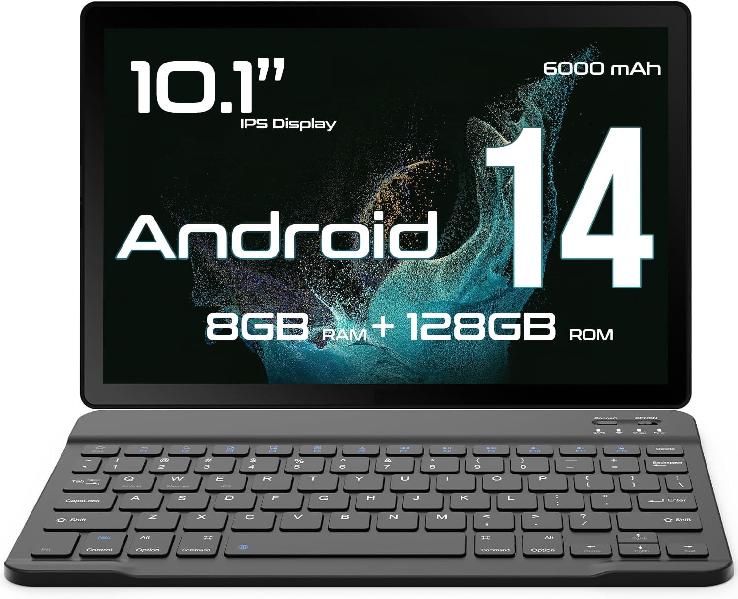 Exact Solution 10.1" Tablet Android 14 Tablets, Octa-Core 2.0GHz Tablet ...