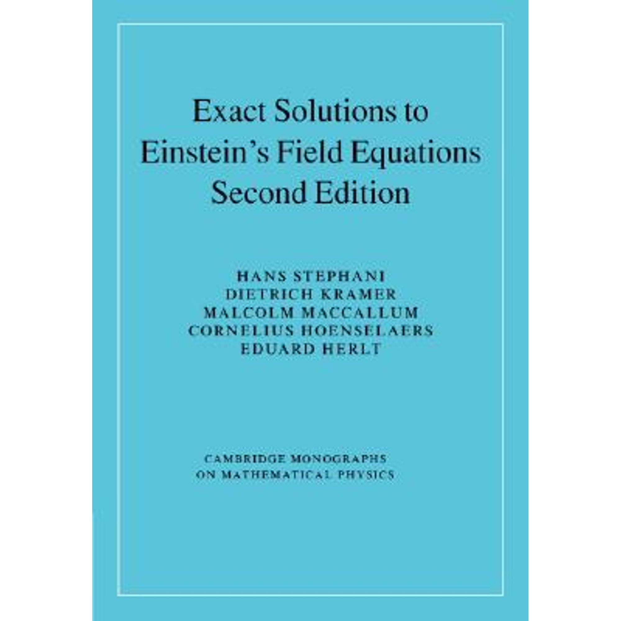 Pre-Owned Exact Solutions of Einstein's Field Equations (Hardcover 9780521461368) by Hans ...