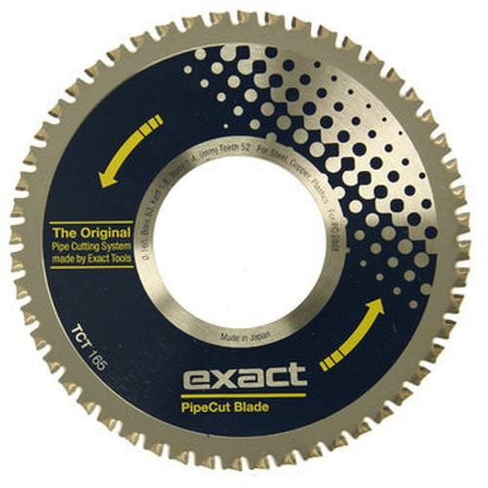 Exact Tool 7010487 TCT 165 6-1/2" Blade for Steel, Copper & Plastics ...