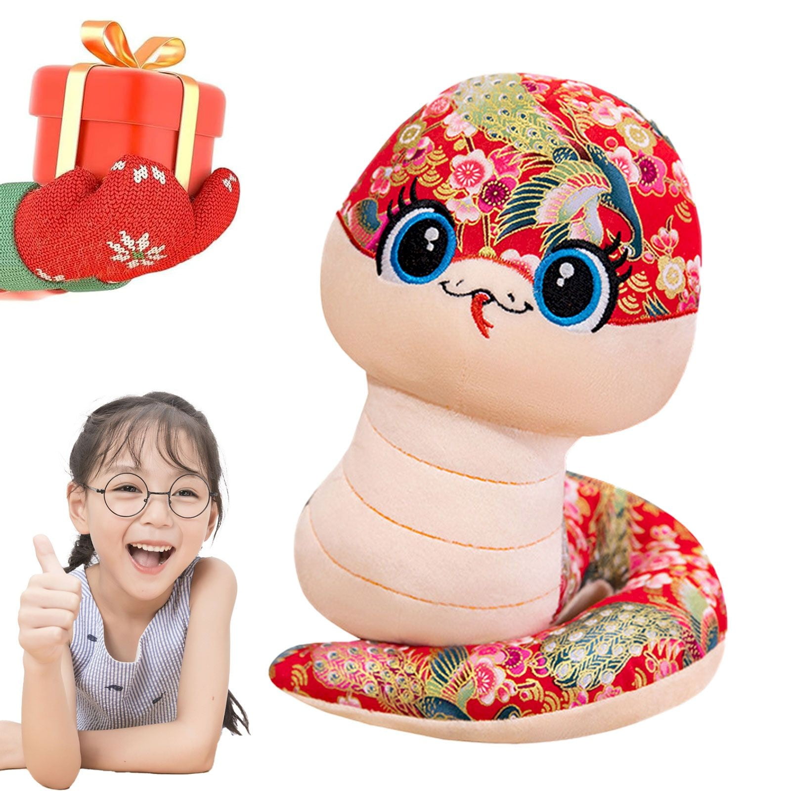 ExactEdge Hangs 15 CM Chinese New Year Plush 2025 Stuffed Plush Animals ...