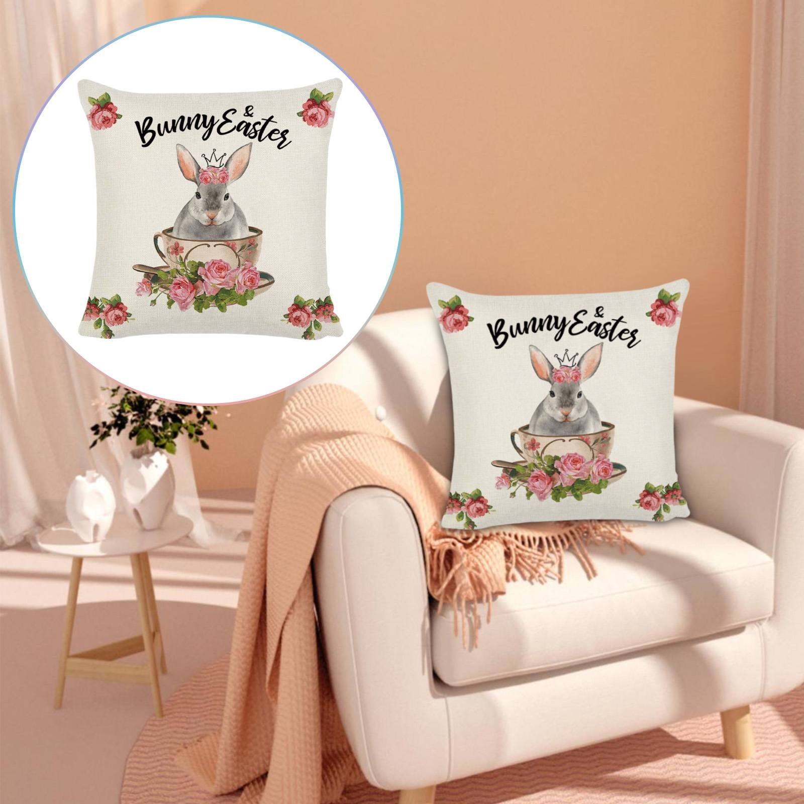 ExactEdge Pillow Case Easter Pillow Bedside Cushion Removable And ...