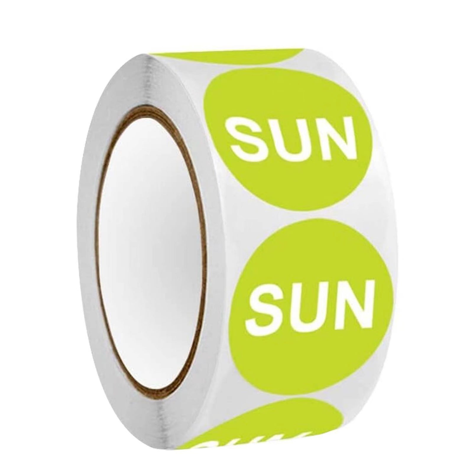 ExactEdge Stickers 7 Day Of The Week Sticker 1 Inch Round Day Dot ...