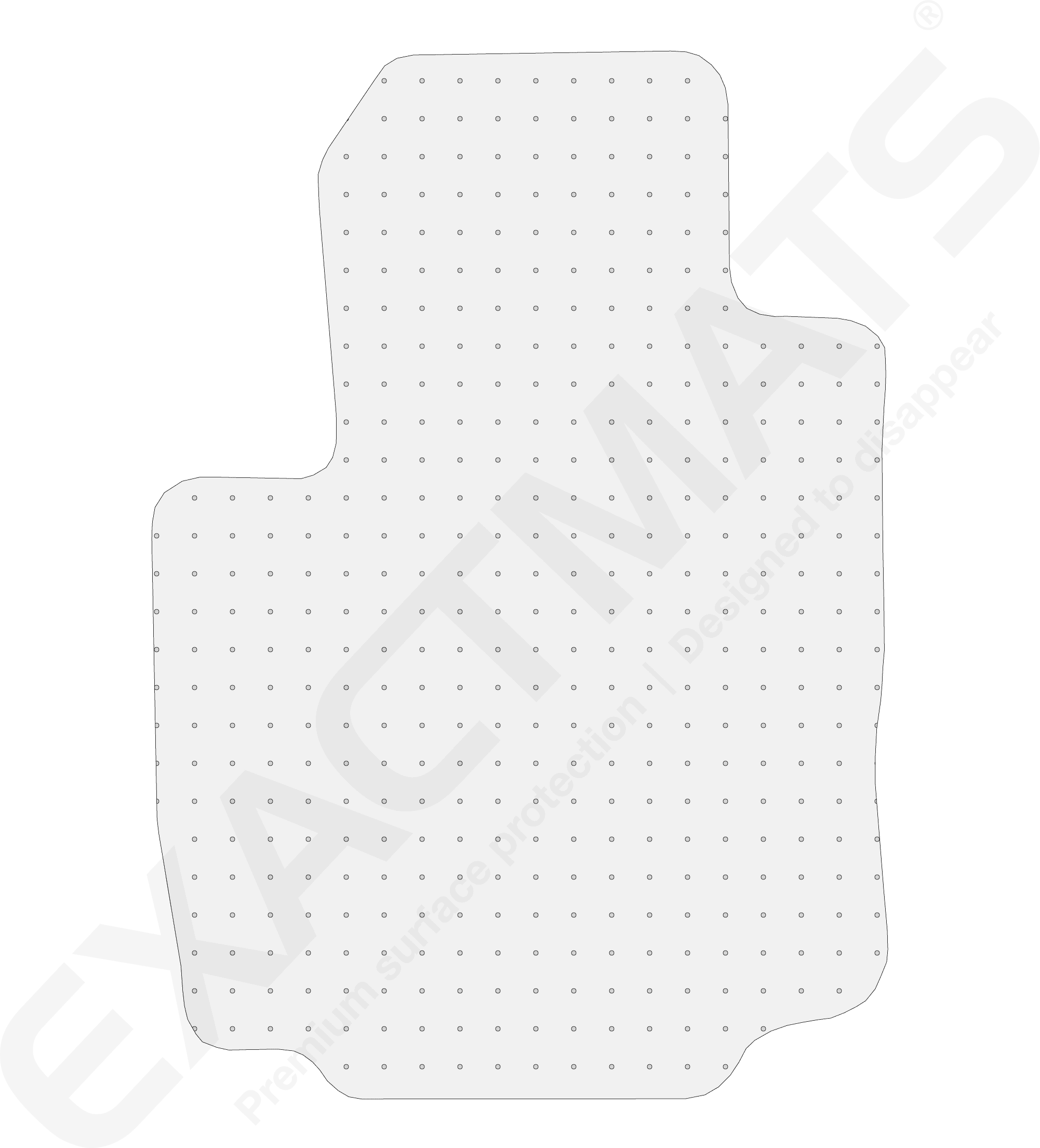 ExactMats - Premium Clear Overlay Floor Mats, Made In USA - Fits ...