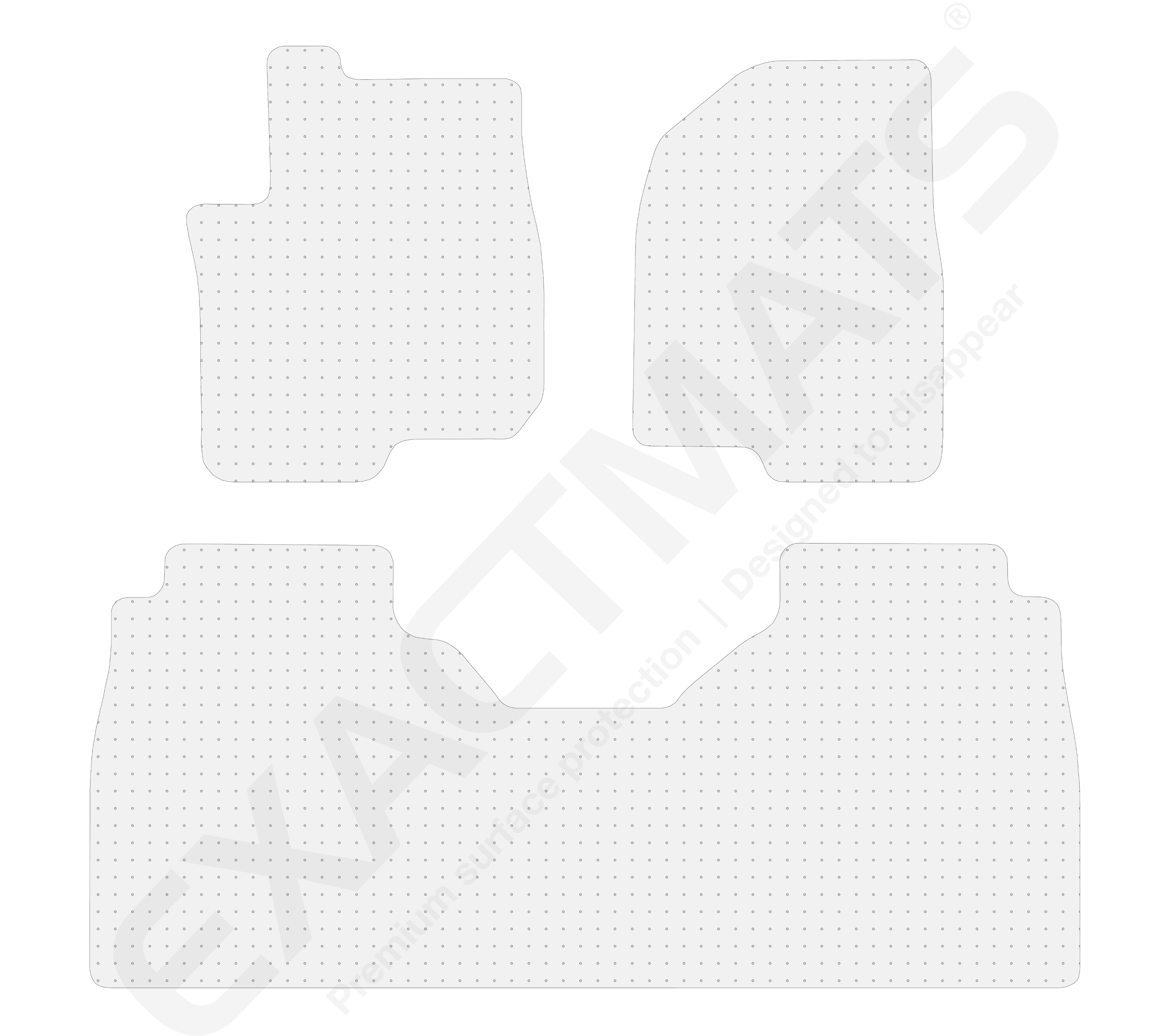 ExactMats - Premium Clear Overlay Floor Mats, Made In USA - Fits ...