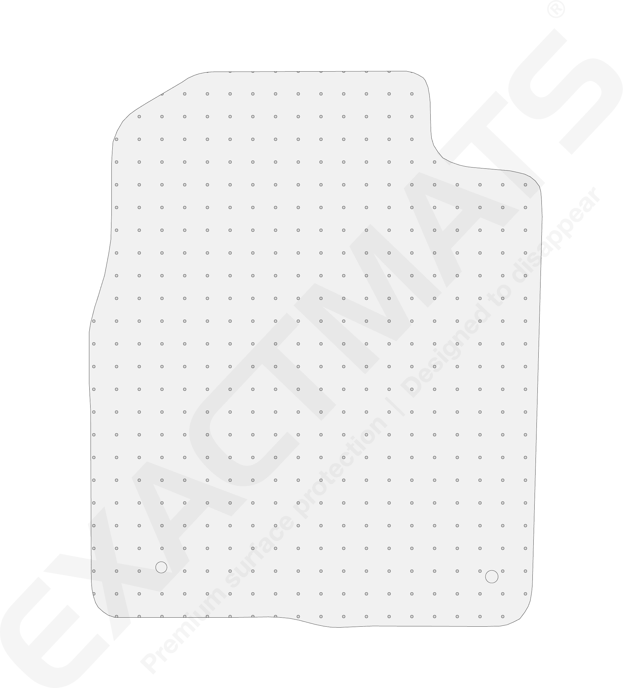 ExactMats - Premium Clear Overlay Floor Mats, Made In USA - Fits Dodge ...