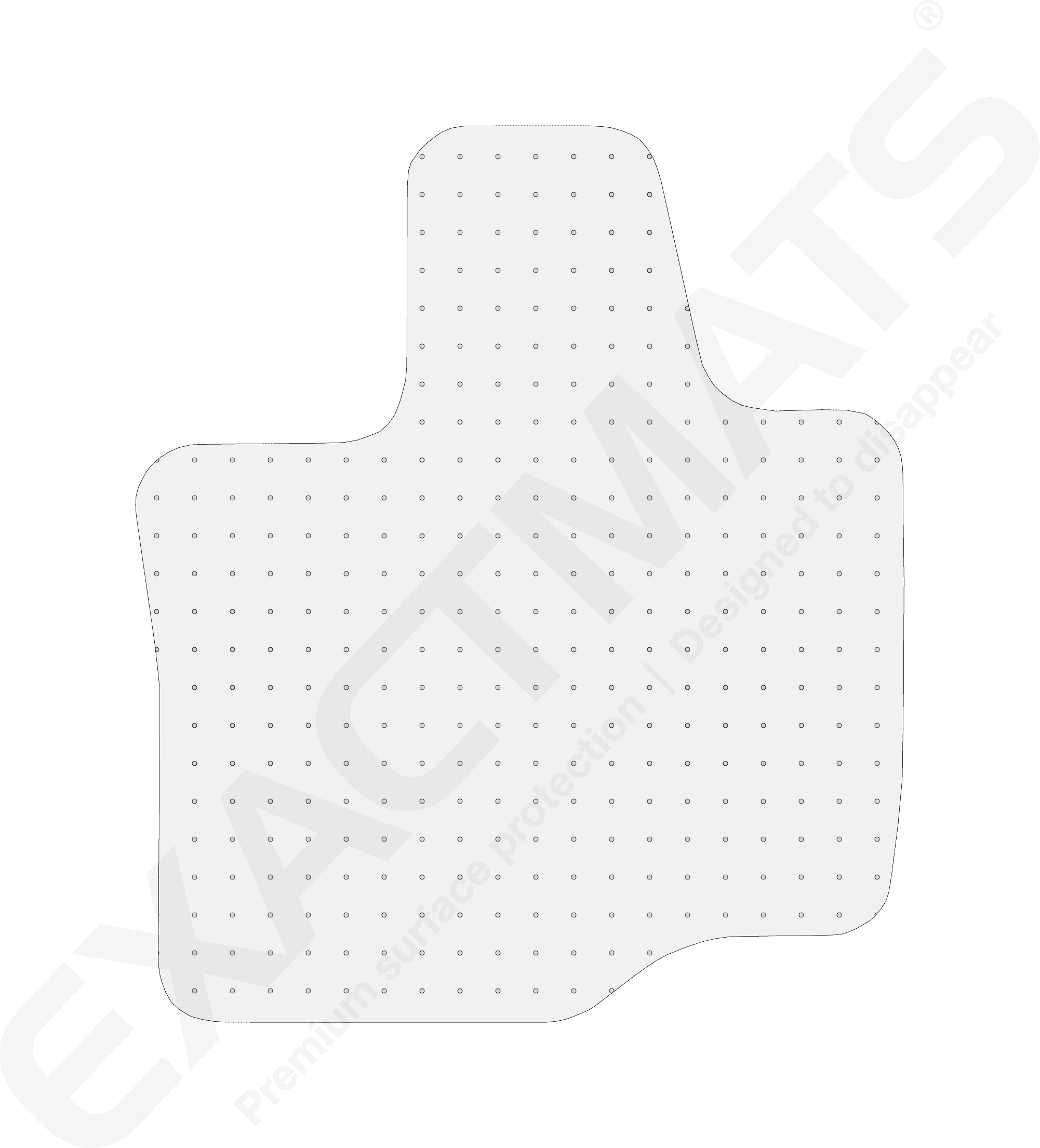 ExactMats - Premium Clear Overlay Floor Mats, Made In USA - Fits Ford F ...