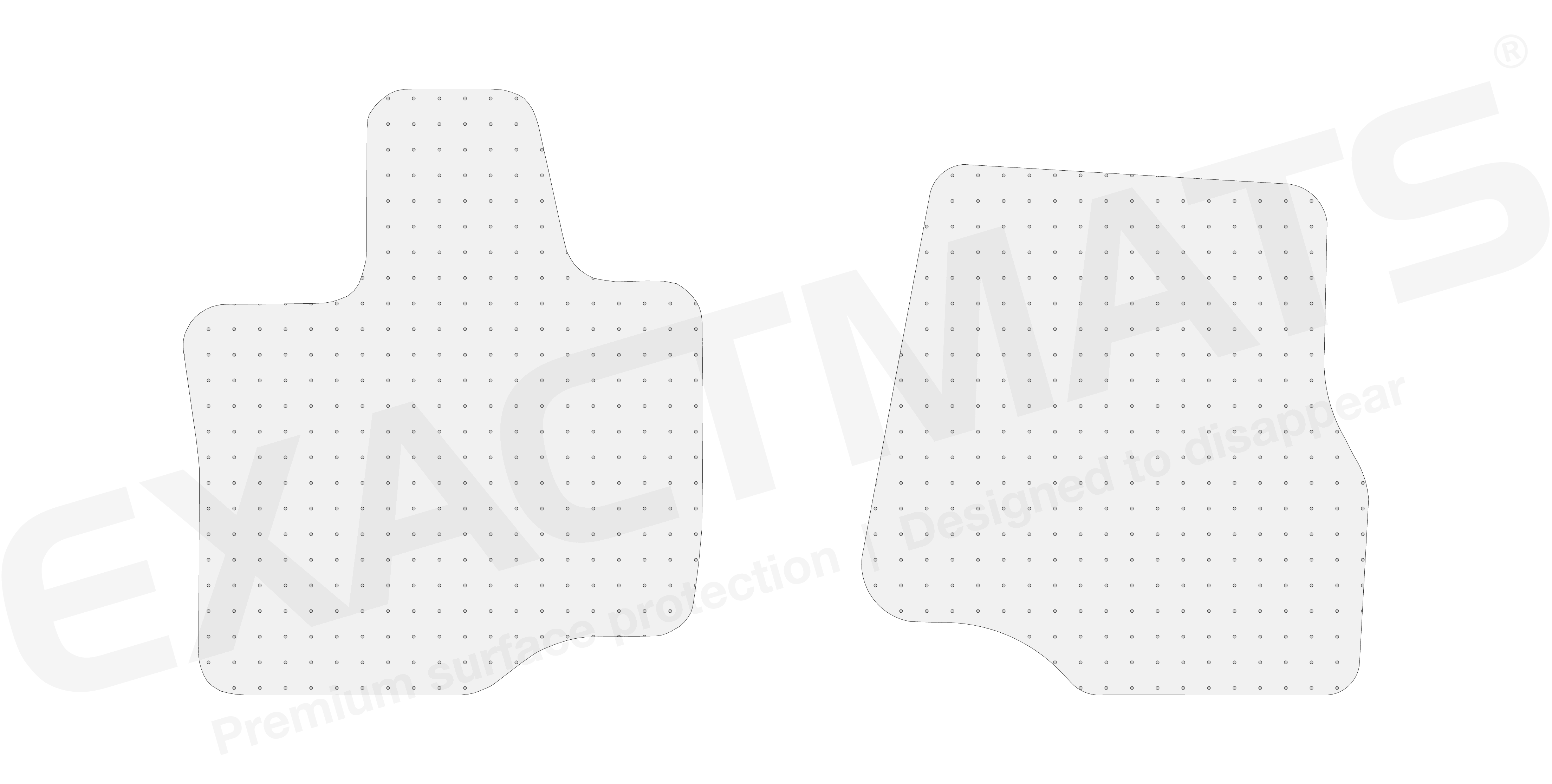 ExactMats - Premium Clear Overlay Floor Mats, Made In USA - Fits Ford F ...