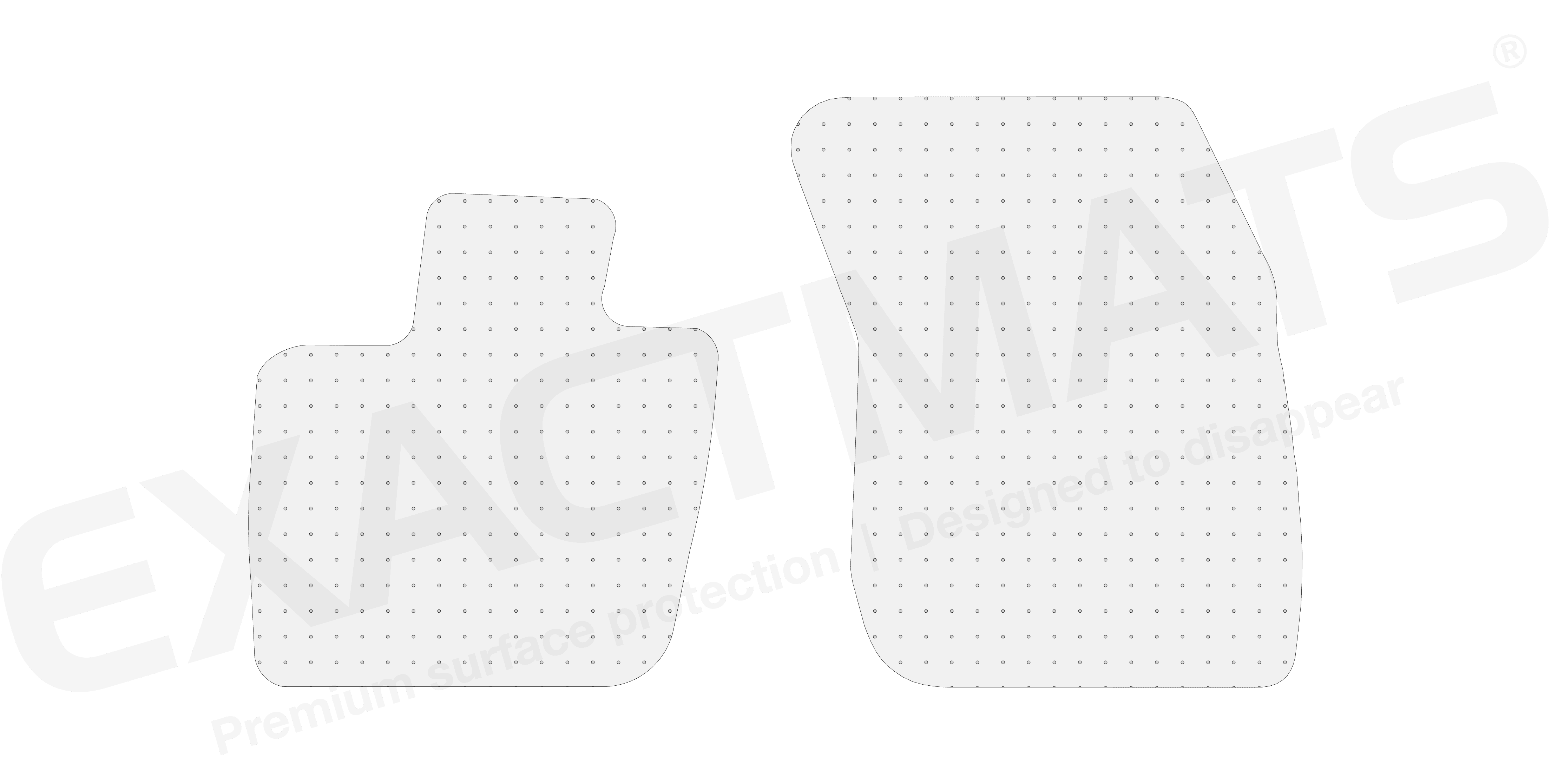 ExactMats - Premium Clear Overlay Floor Mats, Made In USA - Fits Ford ...