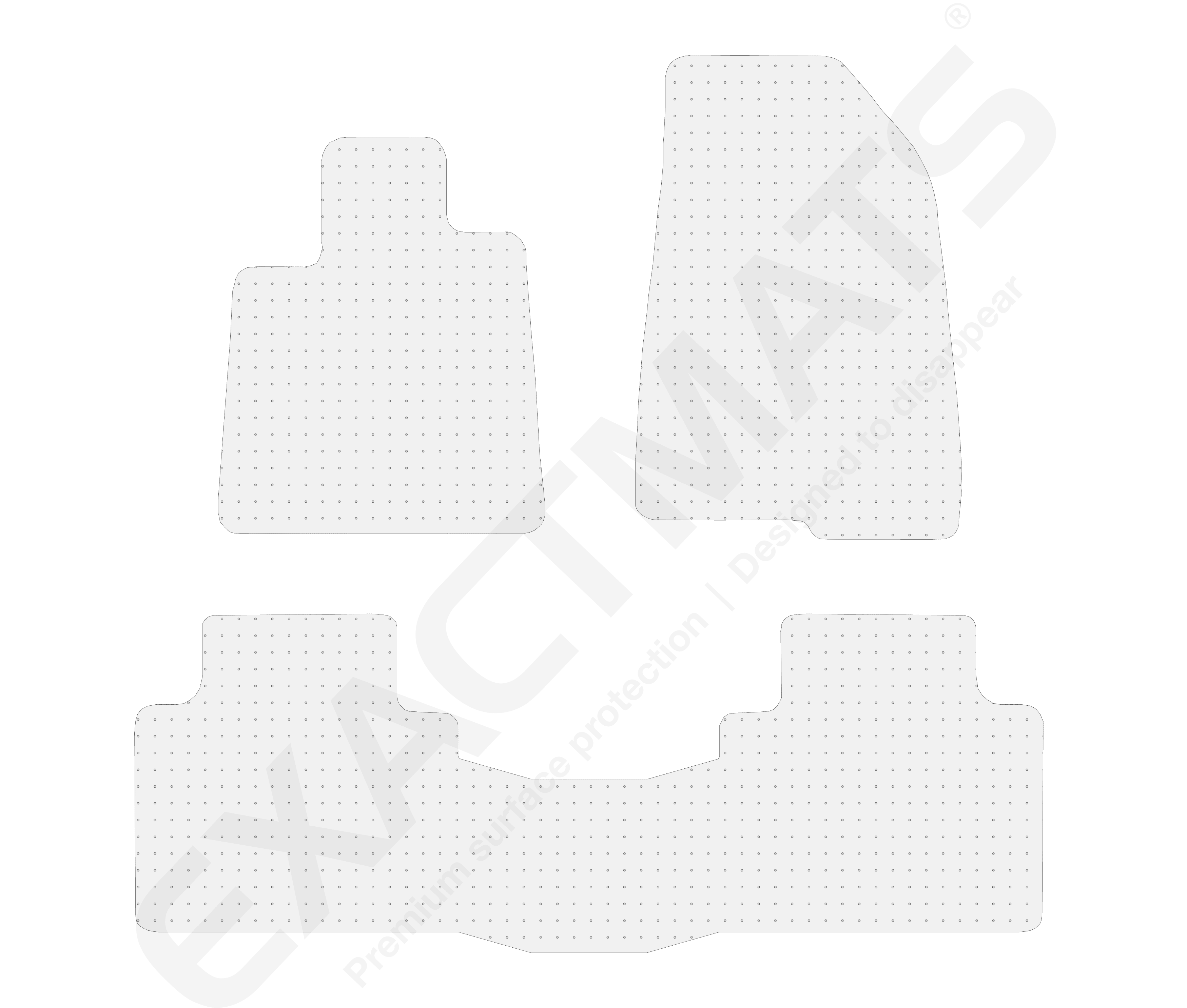 ExactMats - Premium Clear Overlay Floor Mats, Made In USA - Fits Honda ...