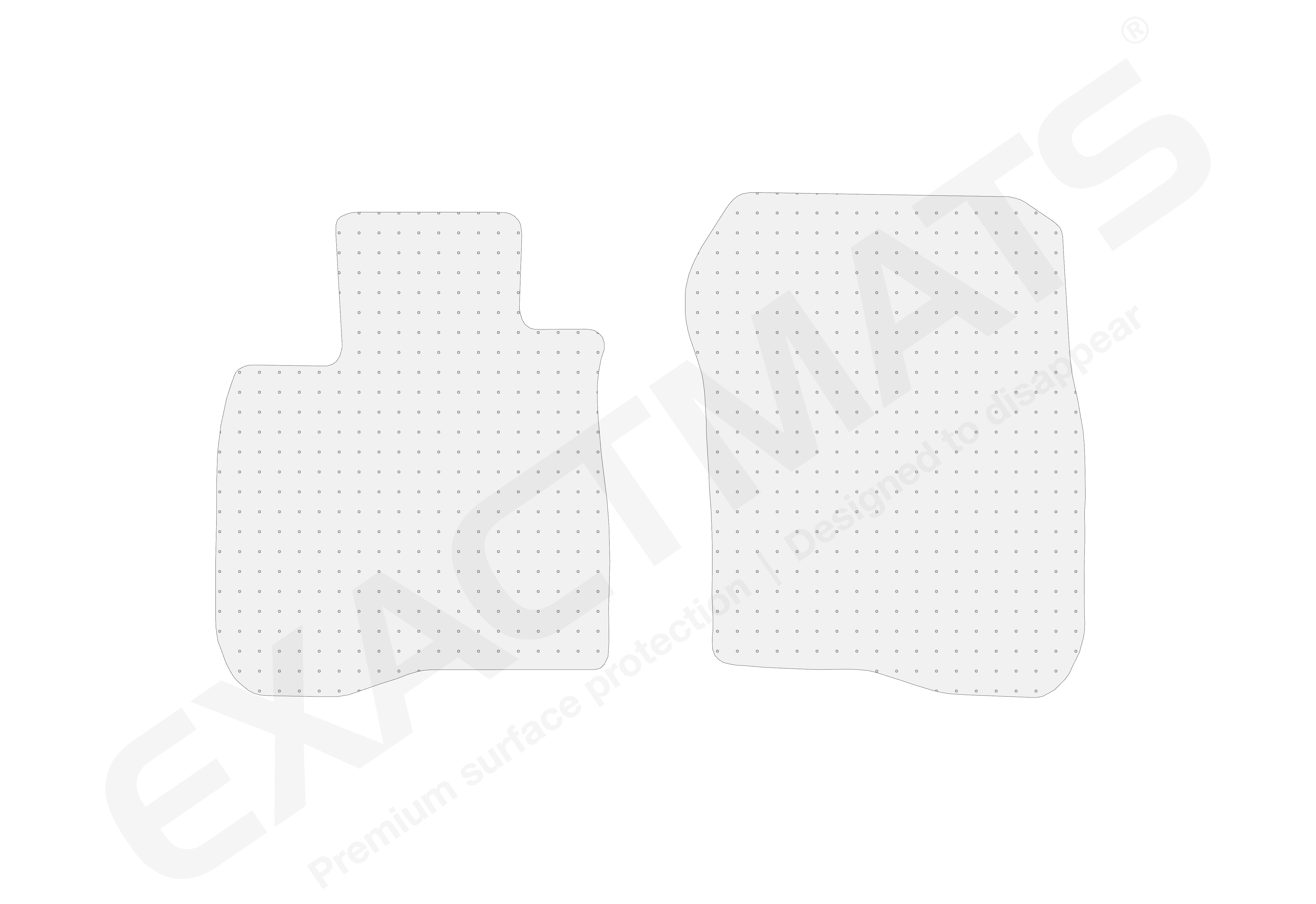 ExactMats - Premium Clear Overlay Floor Mats, Made In USA - Fits Honda ...