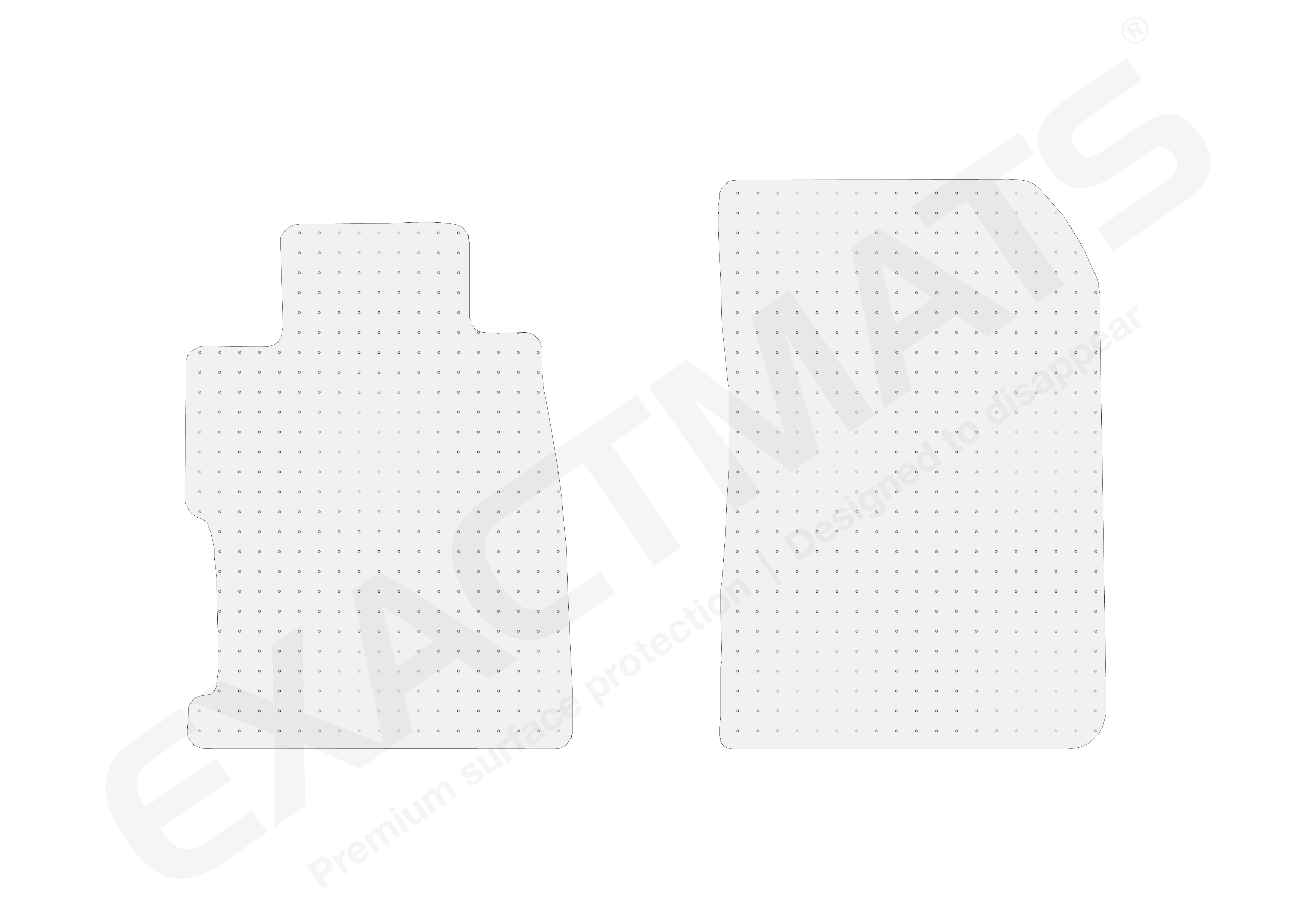 ExactMats - Premium Clear Overlay Floor Mats, Made In USA - Fits Honda ...