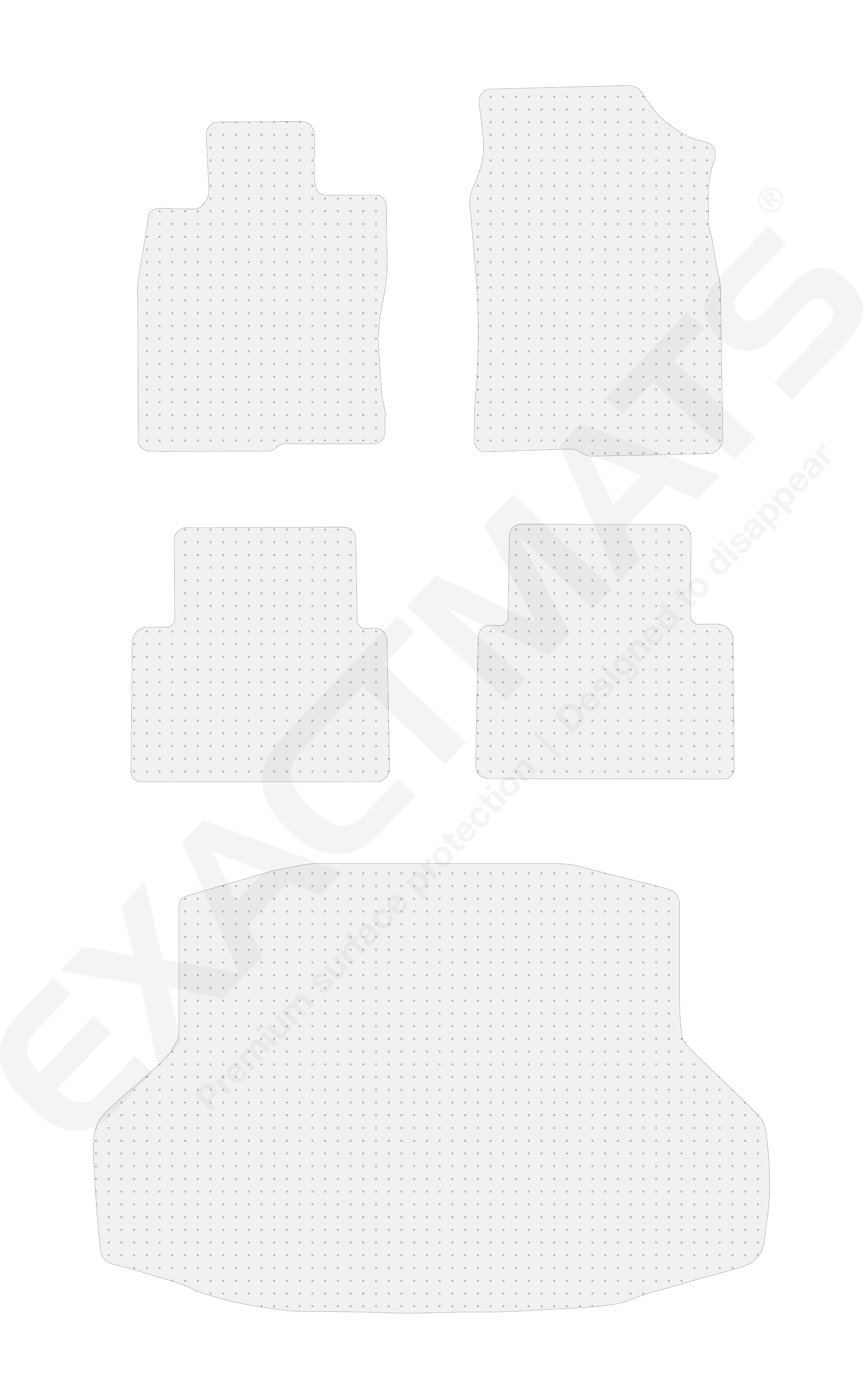 ExactMats - Premium Clear Overlay Floor Mats, Made In USA - Fits Honda ...