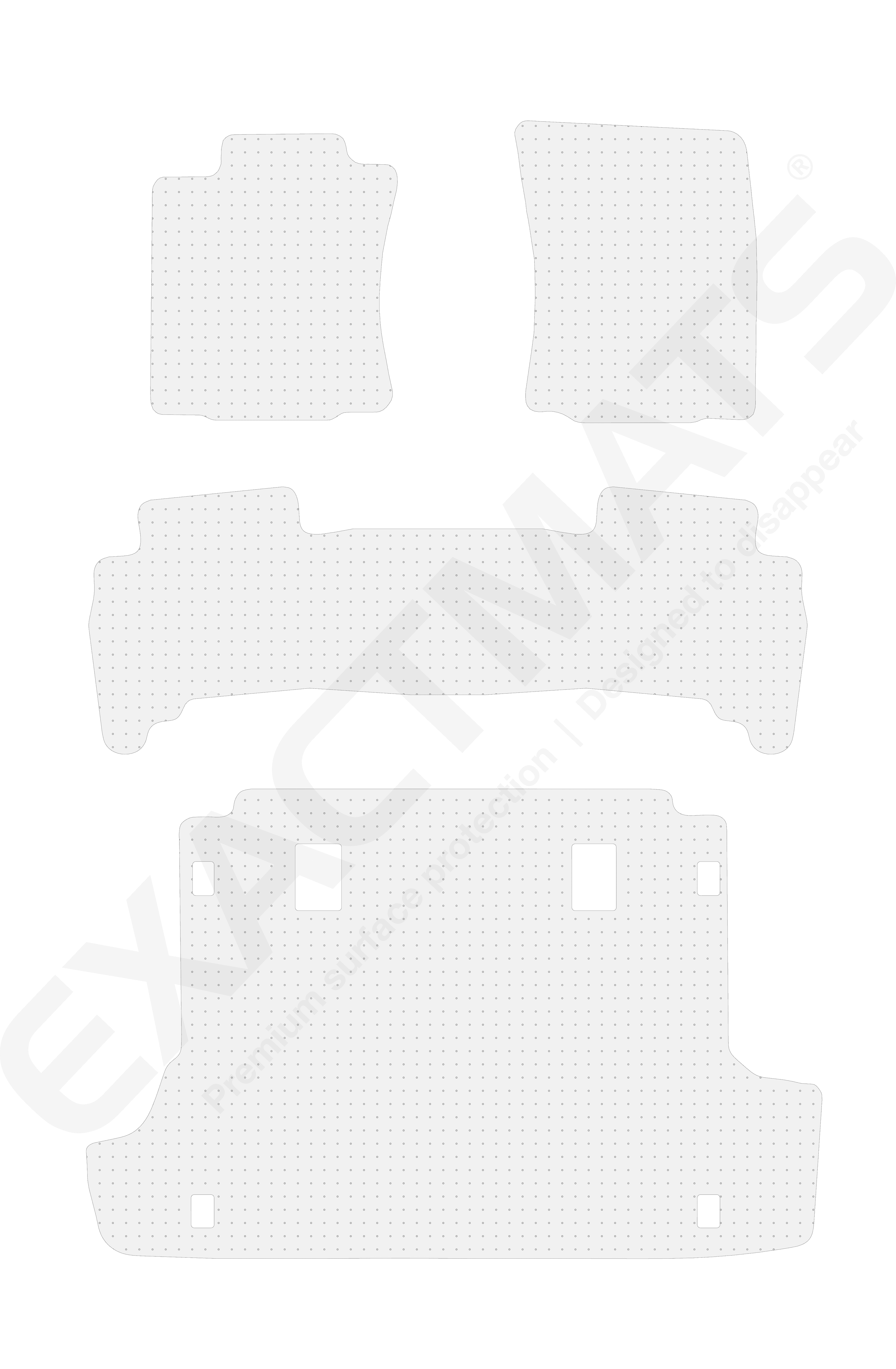 ExactMats - Premium Clear Overlay Floor Mats, Made In USA - Fits Toyota ...