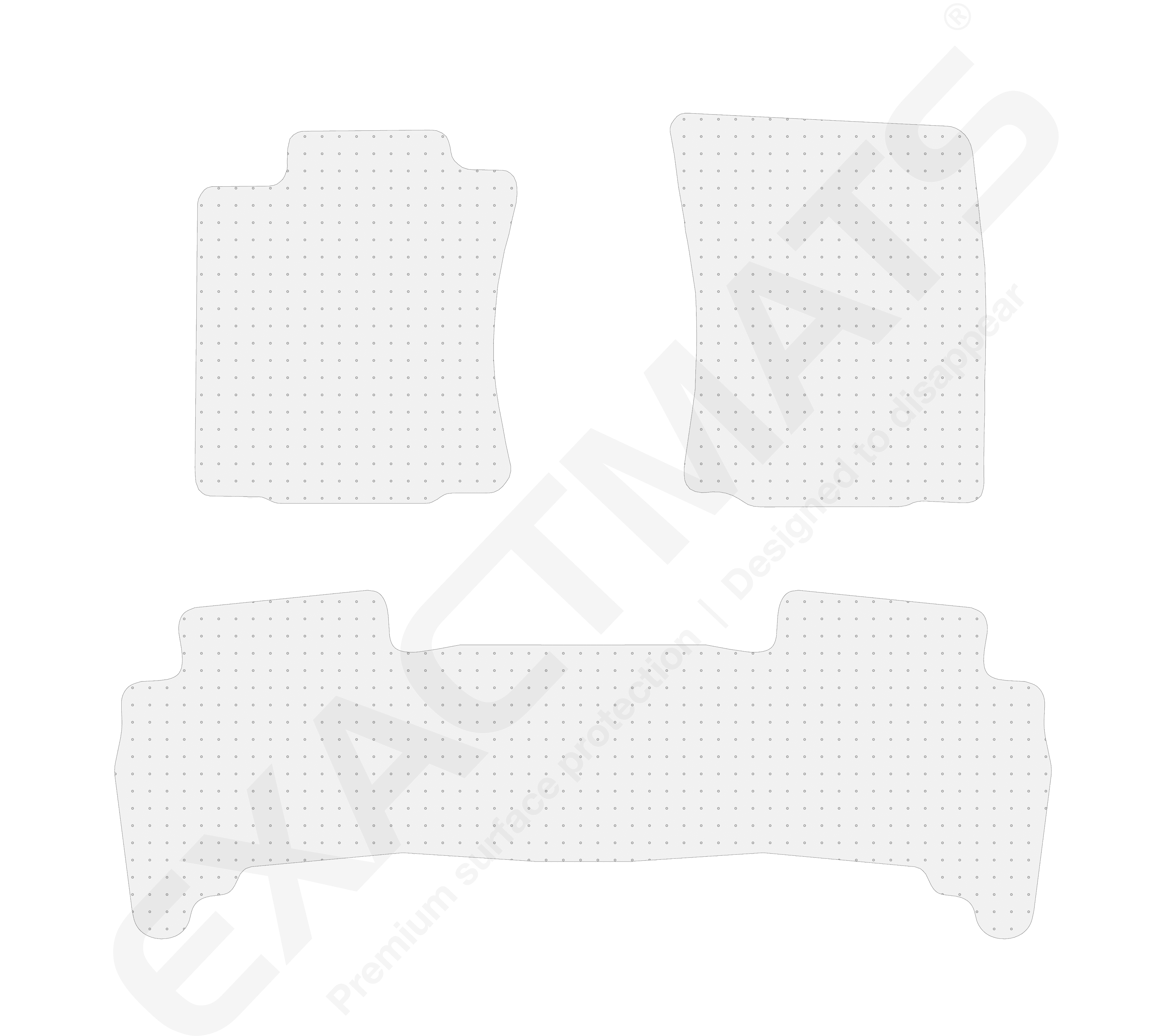 ExactMats - Premium Clear Overlay Floor Mats, Made In USA - Fits Toyota ...