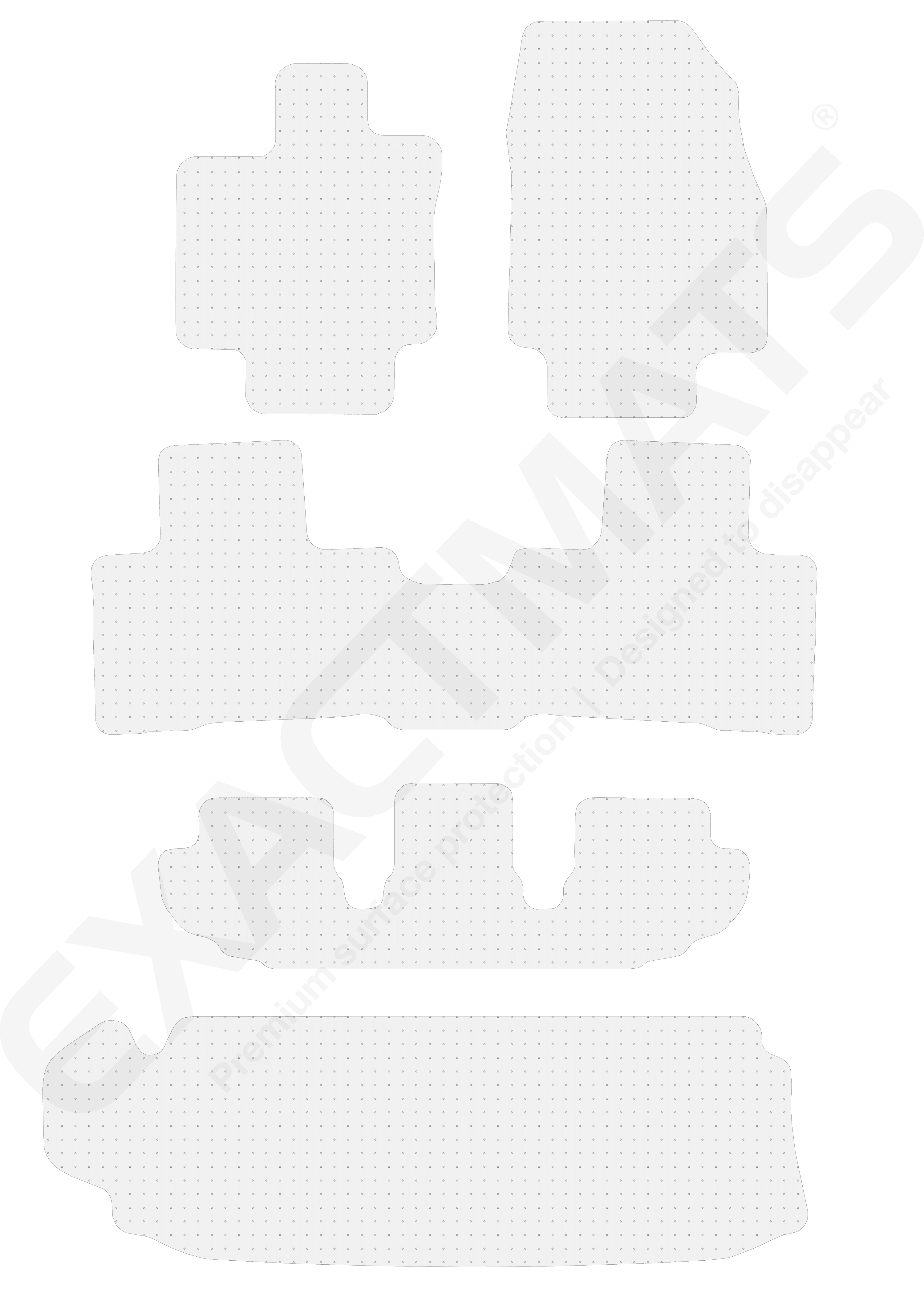 ExactMats - Premium Clear Overlay Floor Mats, Made In USA - Fits Toyota ...