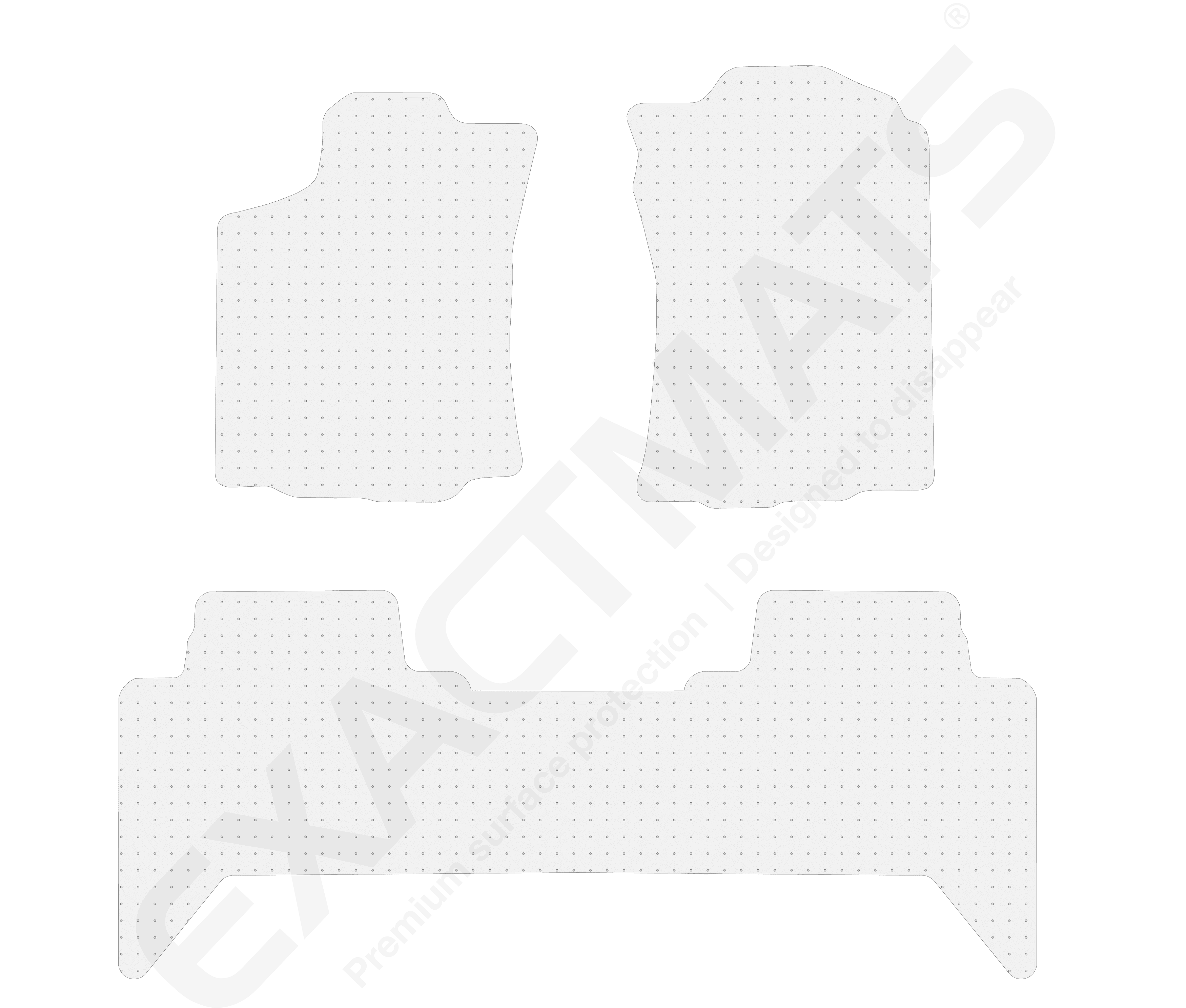 ExactMats - Premium Clear Overlay Floor Mats, Made In USA - Fits Toyota ...