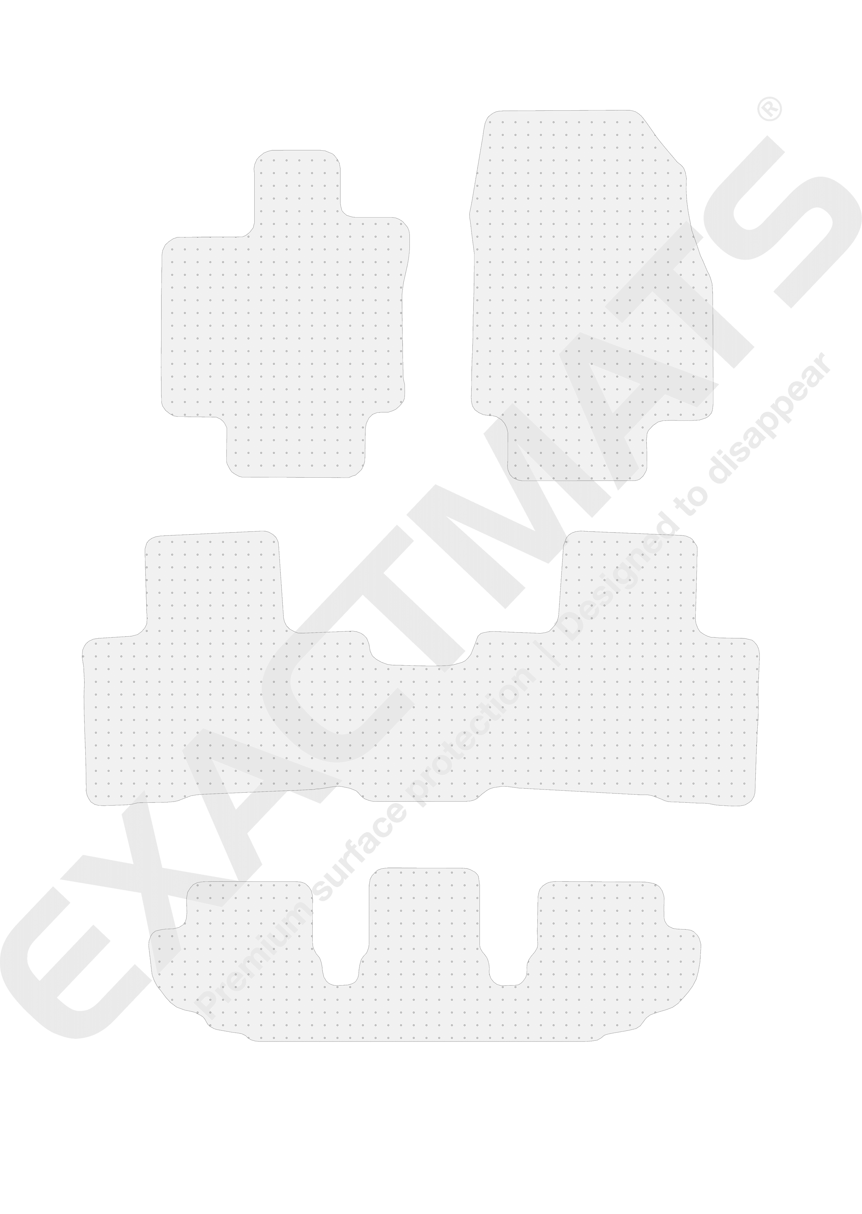 ExactMats - Premium Clear Overlay Floor Mats, Made In USA - Fits Toyota ...