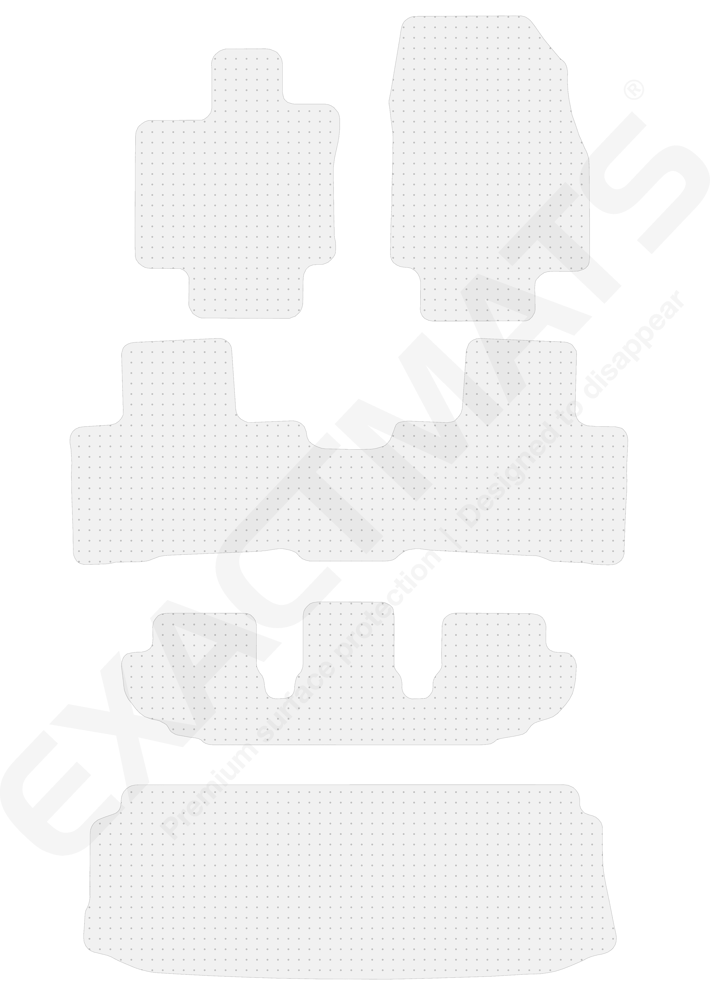 ExactMats - Premium Clear Overlay Floor Mats, Made In USA - Fits Toyota ...