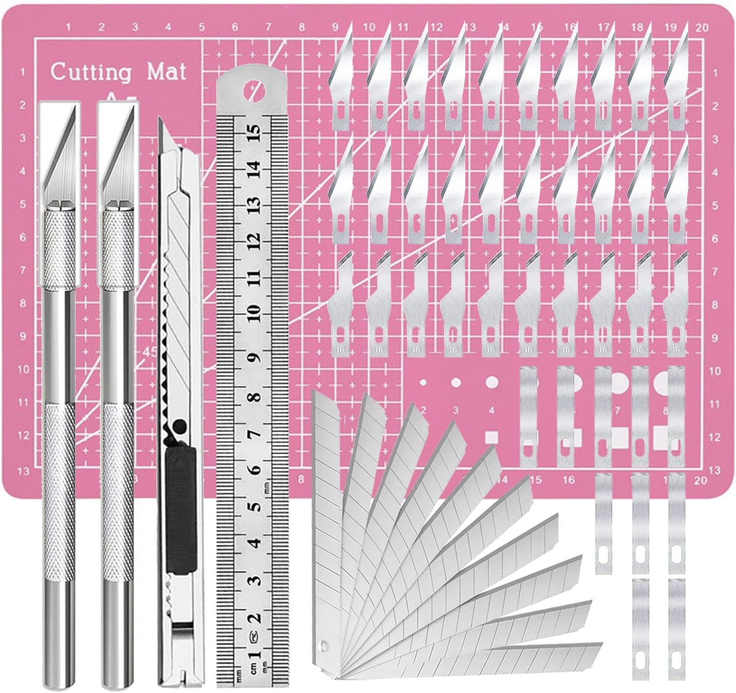 Exacto Knife Precision Carving Craft Hobby Knife Kit with 40 PCS Exacto ...