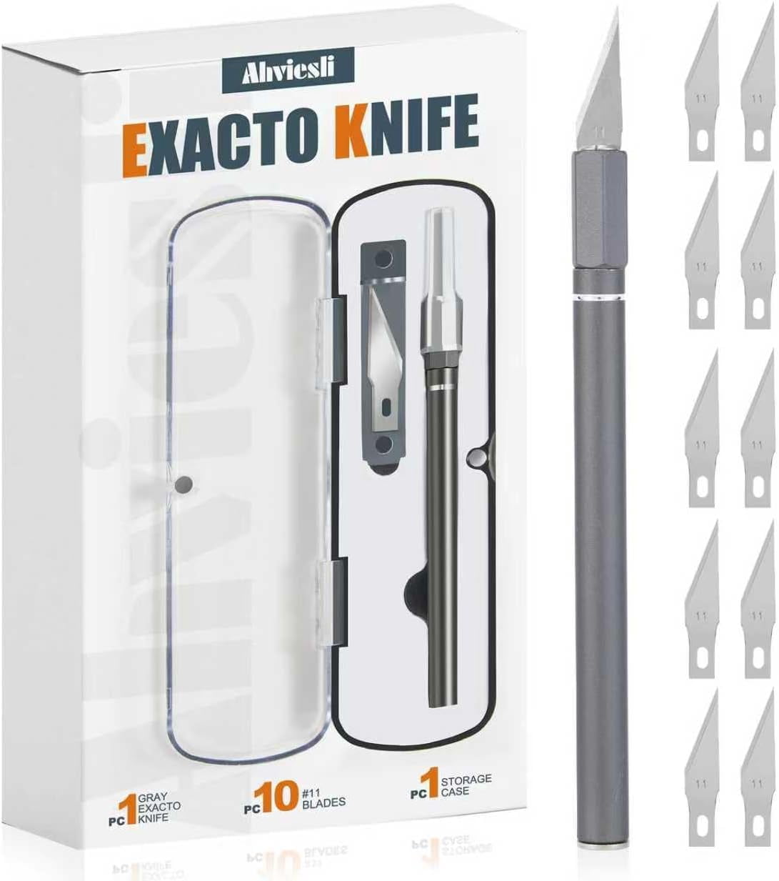 Exacto Knife t, 12 Pcs Precis Craft Kit with Aluminum Handle (Preloaded ...