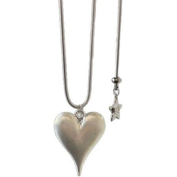 Exaggerated Heart Pendant Necklace Heart Alloy Texture Fashion And ...