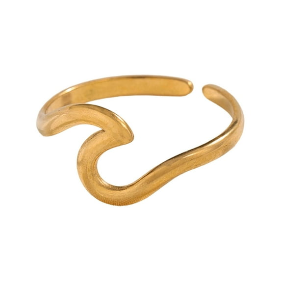 Exaggerated Seashell Stainless Steel Jewelry Ring For Beach Holiday ...