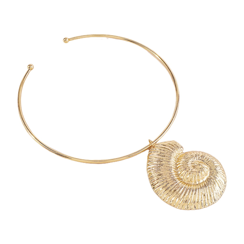 Exaggerated Seashells Pendant Necklace Unique Summer Vacation Necklace ...