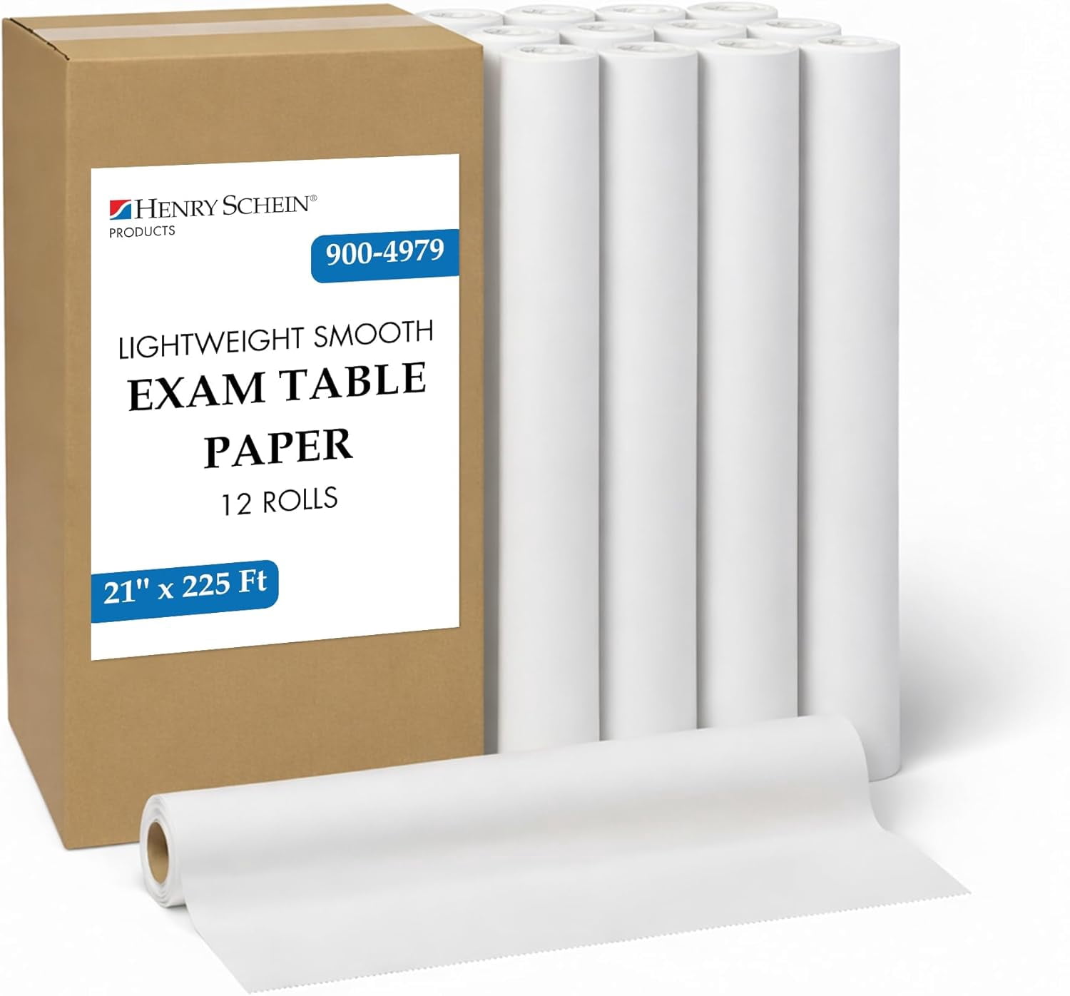 Henry Schein Smooth Medical Exam Table Paper Rolls, Latex-Free, White ...