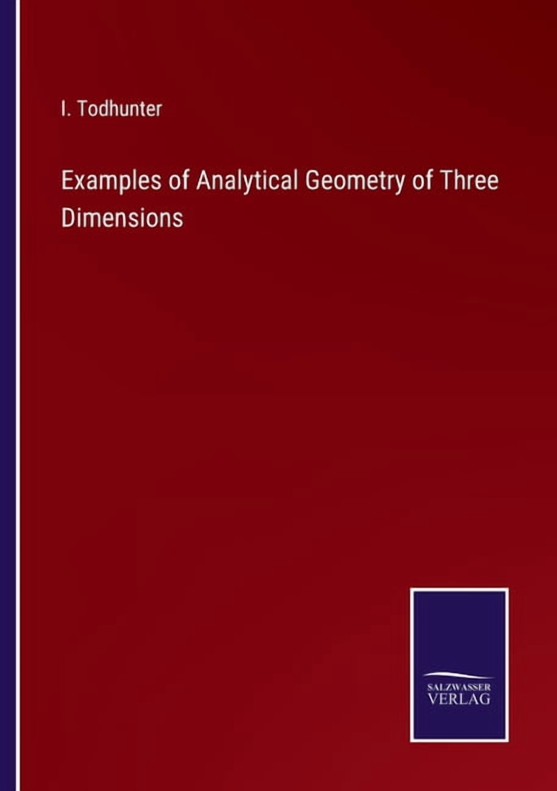 Examples of Analytical Geometry of Three Dimensions - Walmart.com