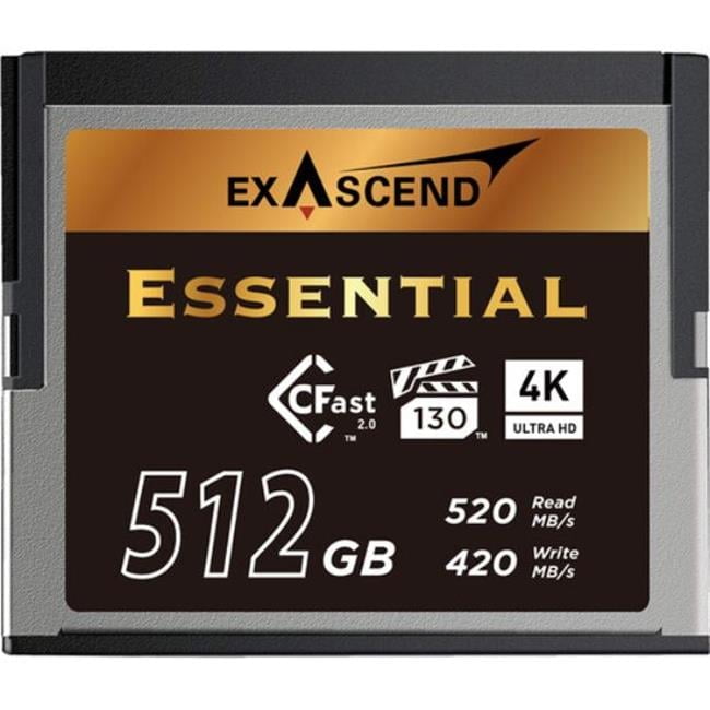 Exascend EXSD3X512GB 512GB Essential CFast Memory Card - Walmart.com