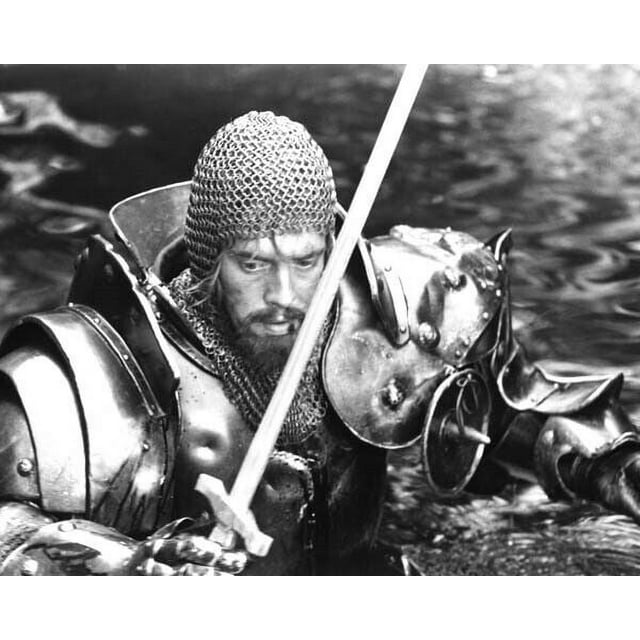 Excalibur 1981 Nigel Terry as King Arthur holding sword 24x30 inch ...