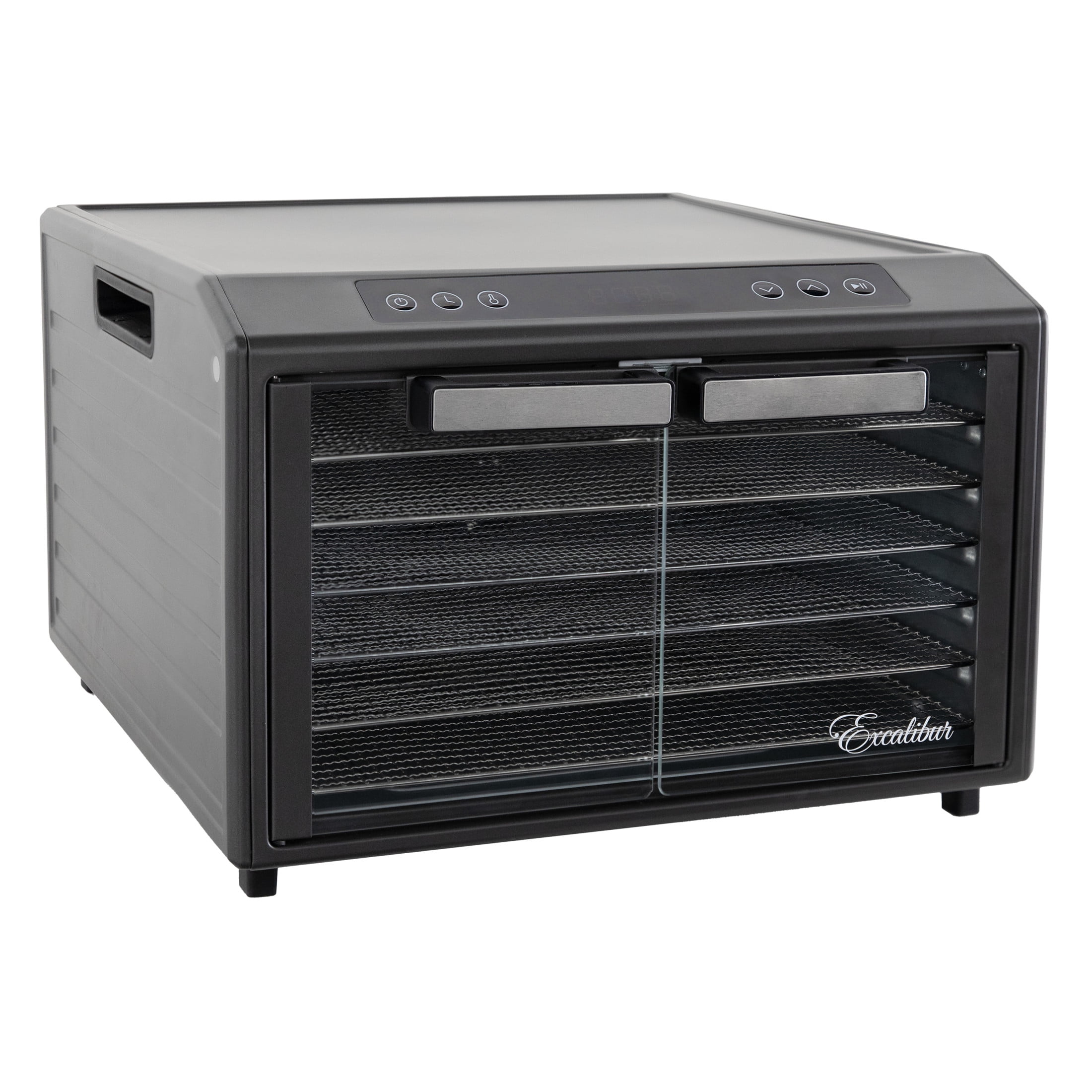 Excalibur 6 Tray Digital Dehydrator, Stainless Steel, Hyperwave ...