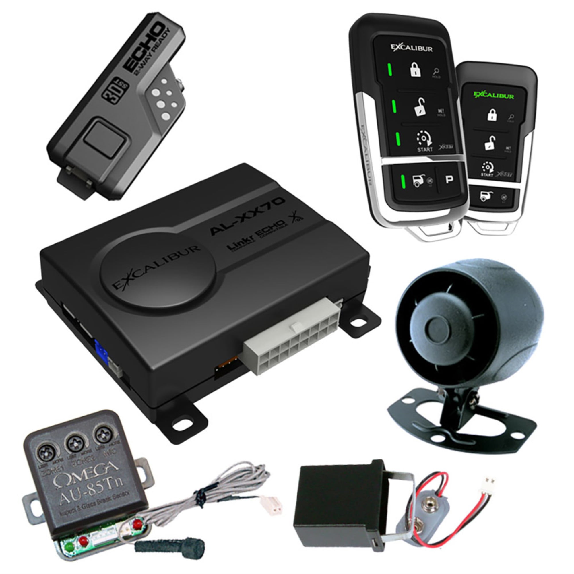 Excalibur 5-Button 2-Way Security/Keyless Entry - Range 3000 ft Data ...