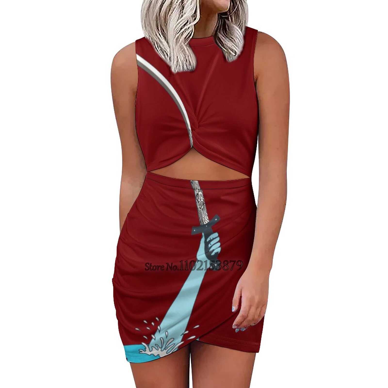 Excalibur And The Lady Of The Puddle Back Lacing Backless Dress Square ...