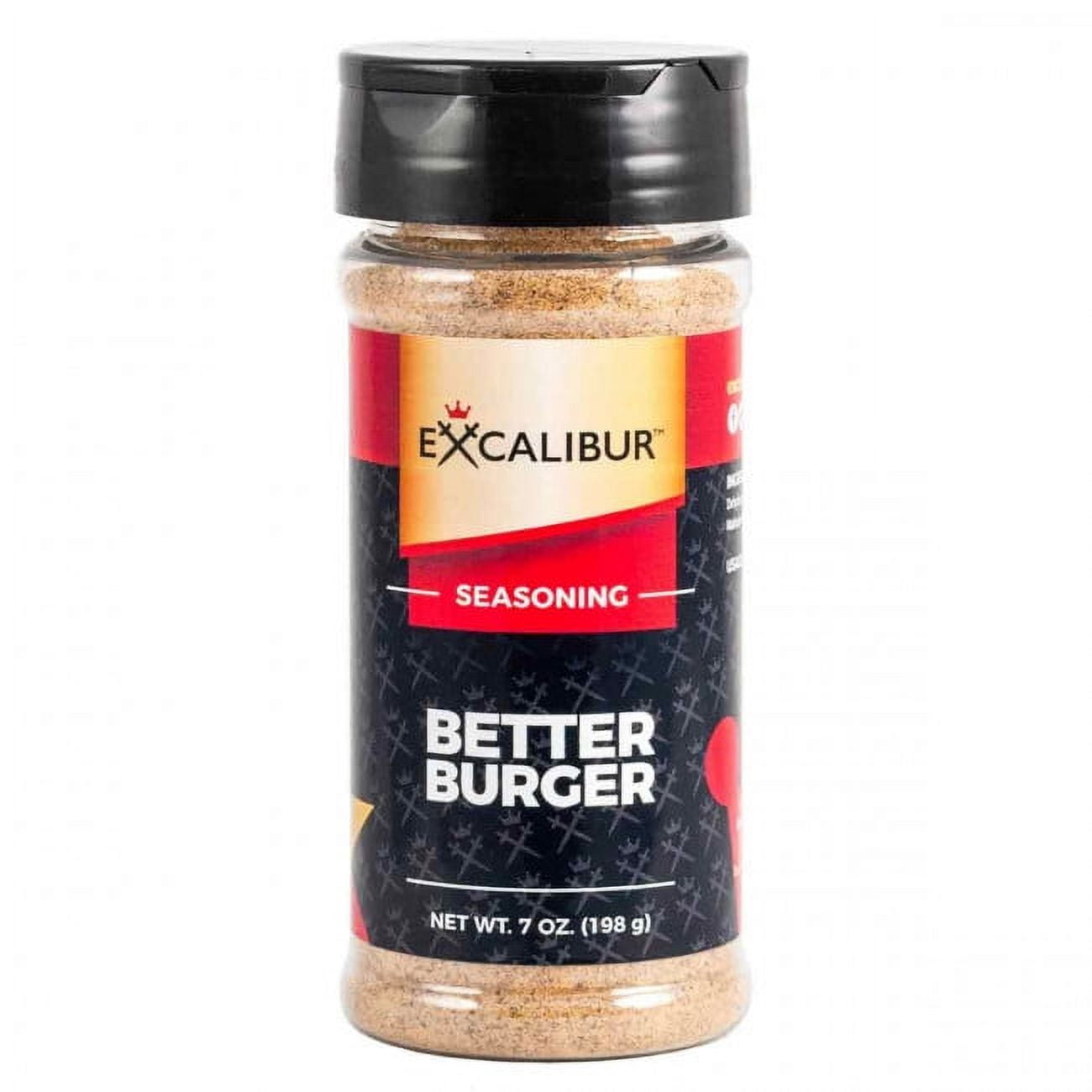 Excalibur Better Burger Beef Spice Seasoning Shaker, 7 oz - Walmart.com