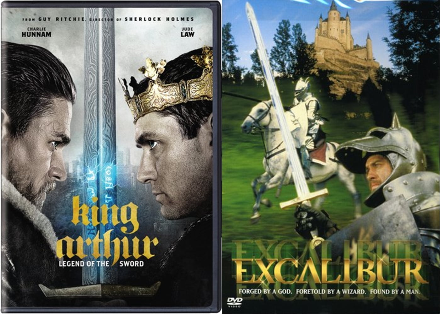 Excalibur & King Arthur Legend of The Sword 2 DVD Set Includes ...
