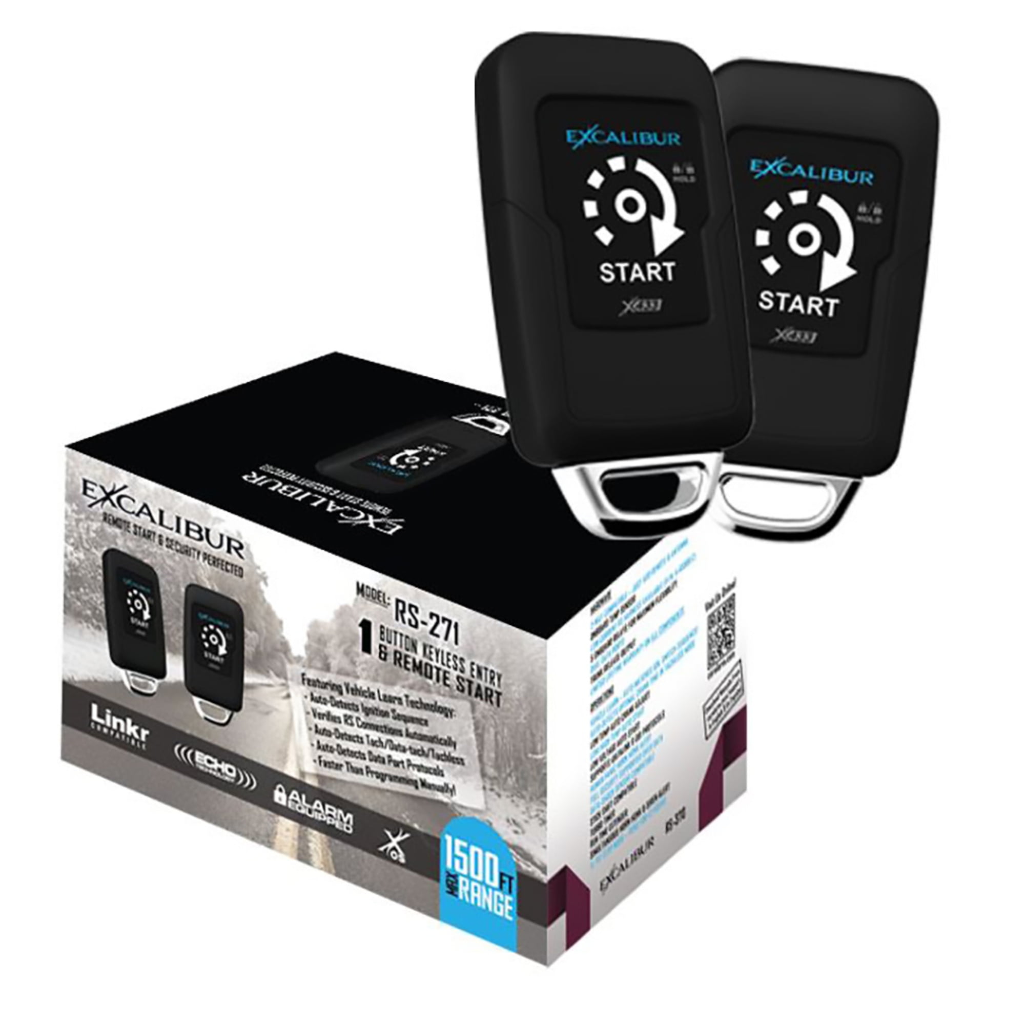Excalibur Alarms Auto Install Starter, 1500 ft. 1-Button Remote Start ...