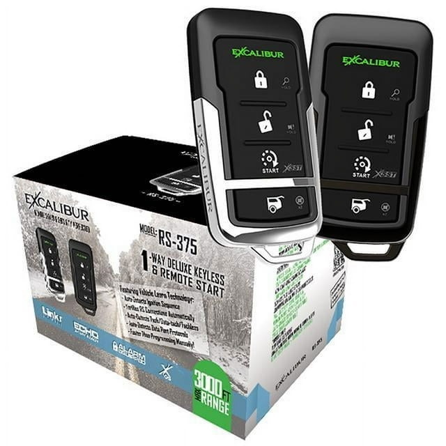 Excalibur Alarms Rs-375 3000 Feet 4-Button Remote Start Keyless Entry ...