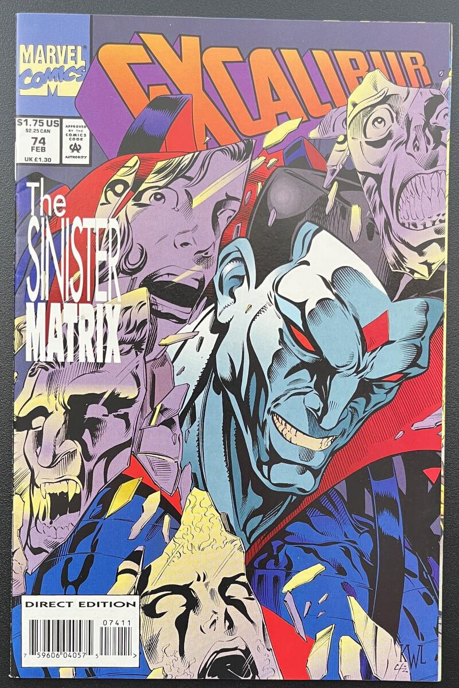 Excalibur Sinister Matrix #73 Marvel Comic Book Feb. 1994 Direct ...
