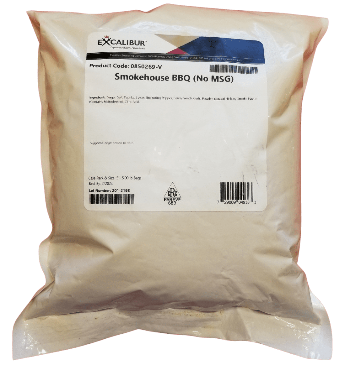 Excalibur Smokehouse BBQ Seasoning and Rub Large 5 lb Bag Bulk ...