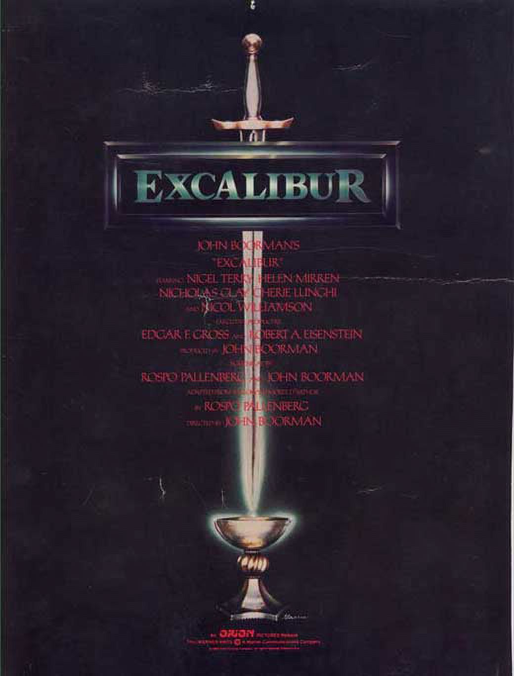 Excalibur - movie POSTER (Style C) (27" x 40") (1981) - Walmart.com