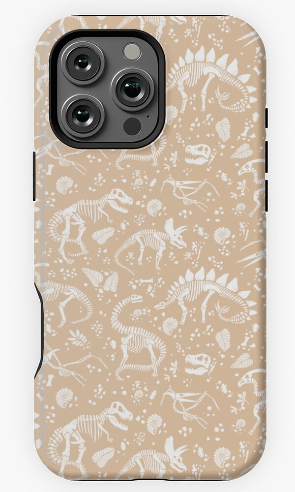 Excavated Dinosaur Fossils Phone Case for iPhone 11 12 13 14 15 16 Pro ...