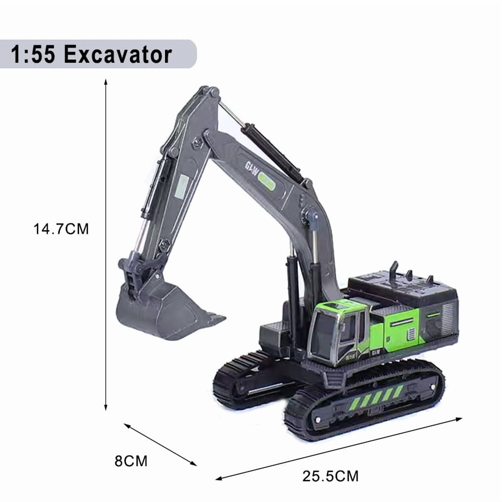 Excavator Classic Alloy+Plastic Diecast Toys Model Engineering Sound ...
