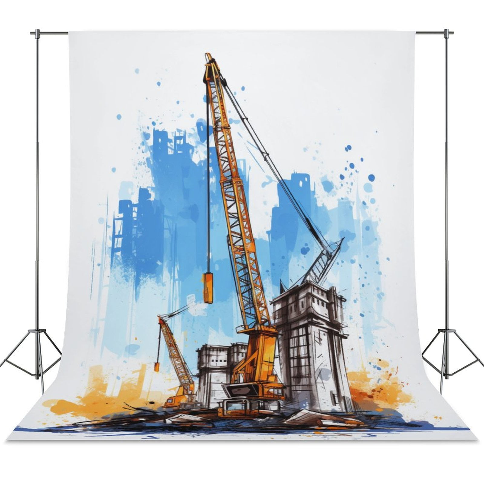 Excavator Construction Vehicle Truck Backdrop Background for ...